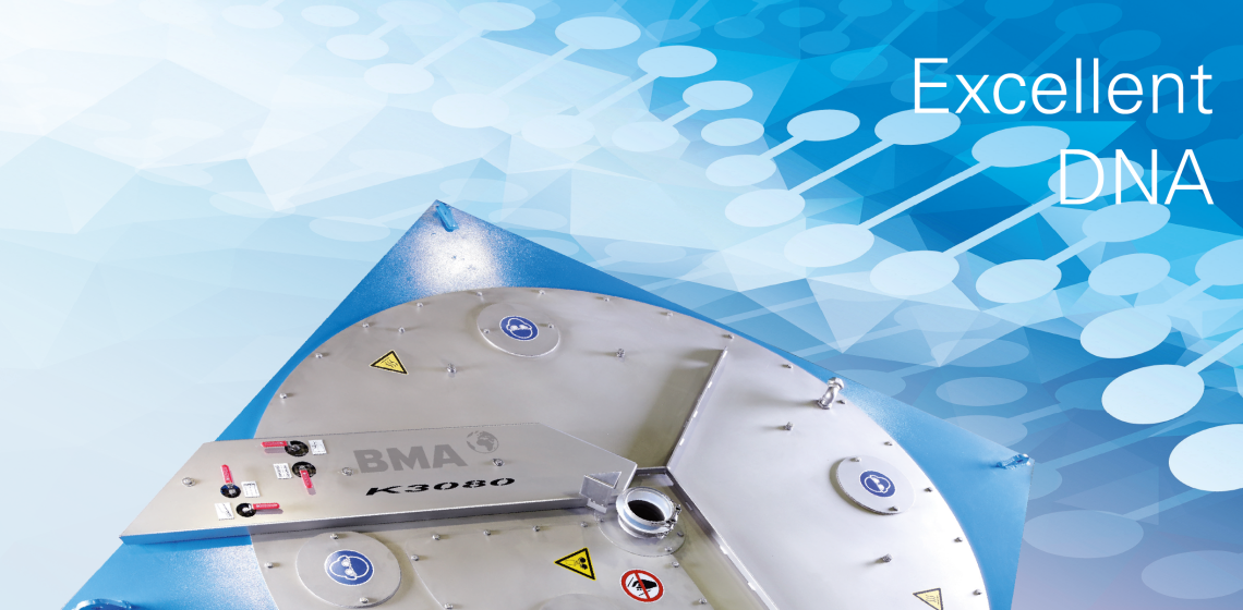 The new K3080 continuos centrifugal from BMA | Made in Germany